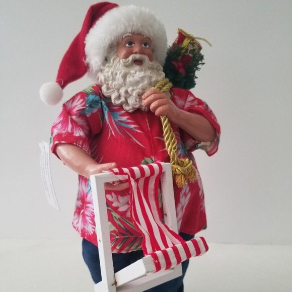 Holiday | Christmas Beach Santa With Beach Chair And Bag Of Presents 1 ...